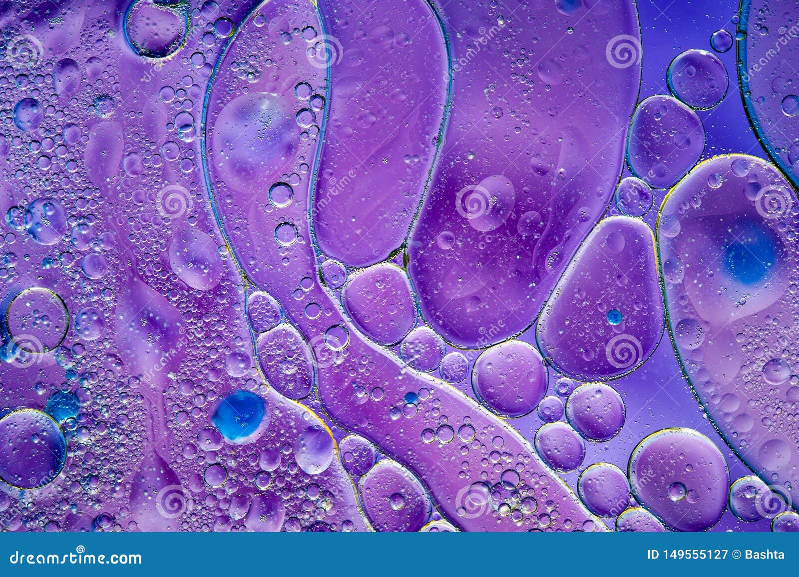 Colourful Oil Ink Bubbles and Drops. Abstract Template Mixed Texture ...