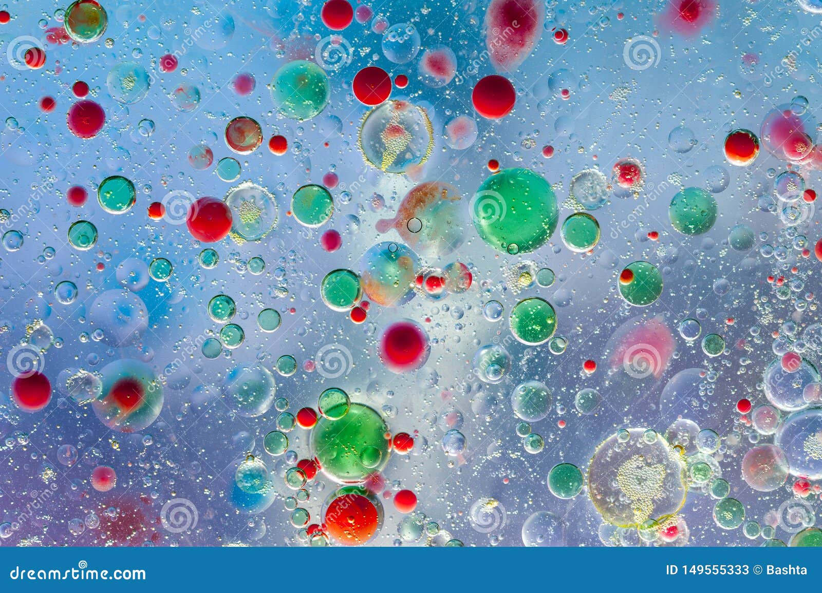 Colourful Oil Ink Bubbles and Drops. Abstract Template Mixed Texture ...
