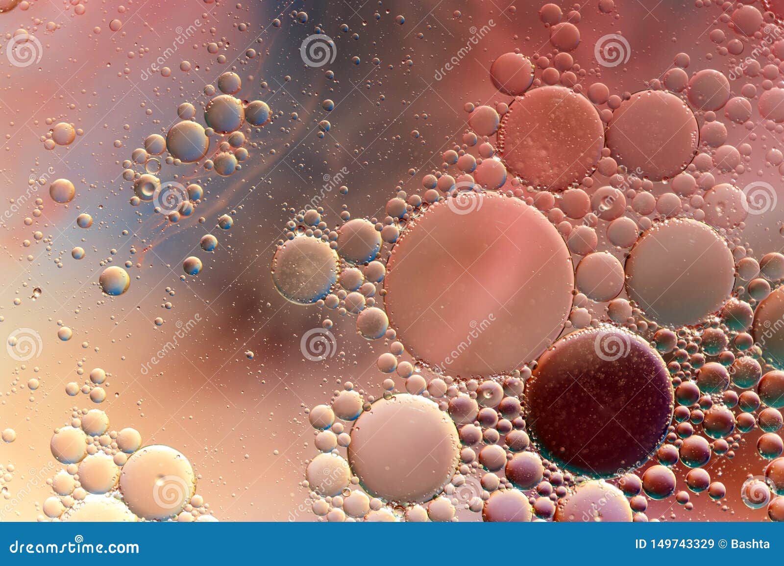 Colourful Oil Ink Bubbles and Drops. Abstract Template Mixed Texture ...