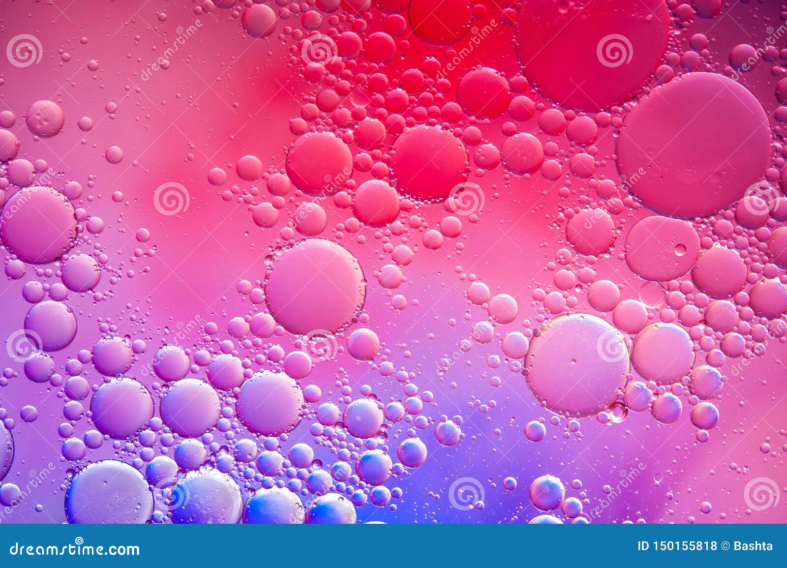 Colourful Oil Ink Bubbles and Drops. Abstract Template Mixed Texture ...
