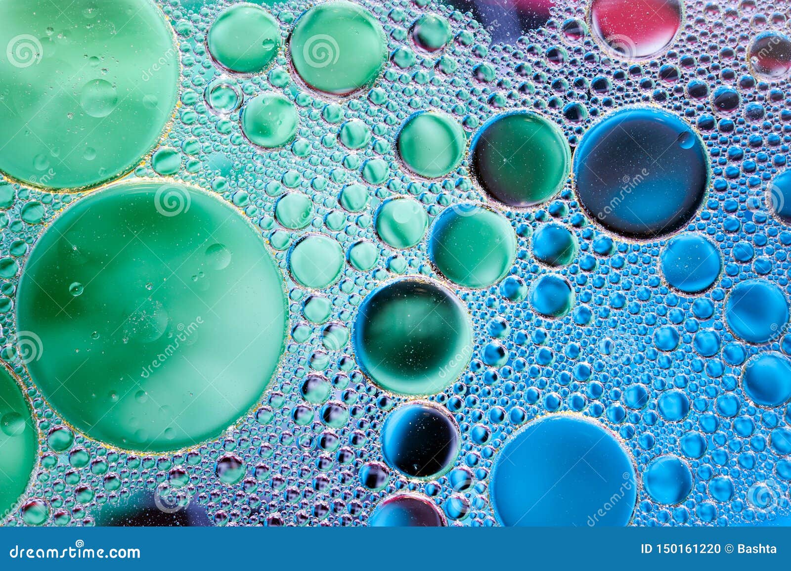 Colourful Oil Ink Bubbles and Drops. Abstract Template Mixed Texture ...