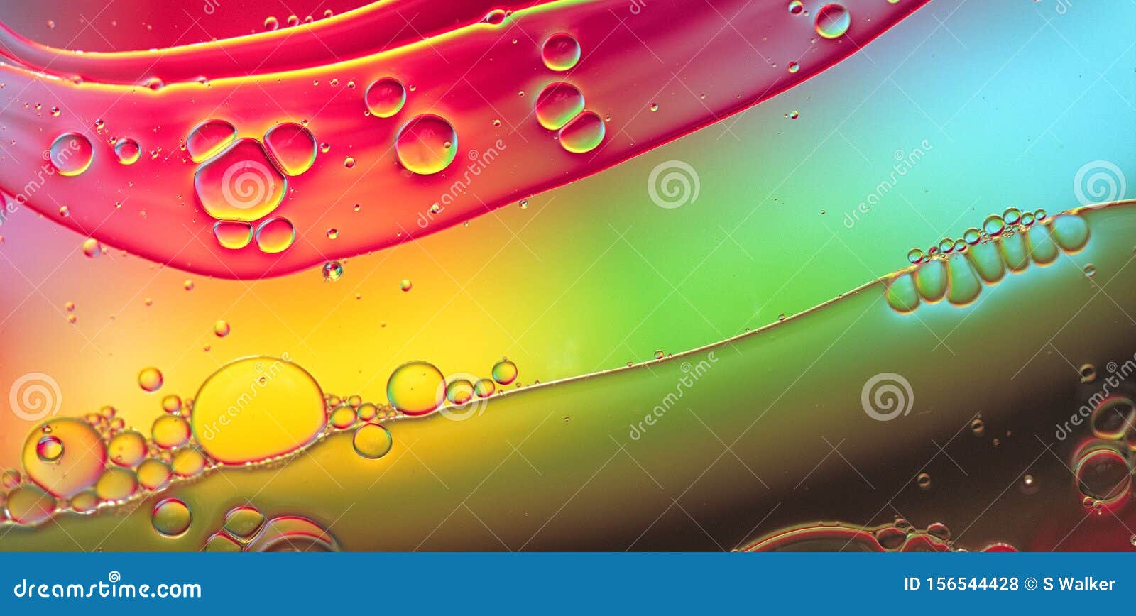 Colourful Oil in Water Patterns and Shapes. Stock Photo - Image of ...