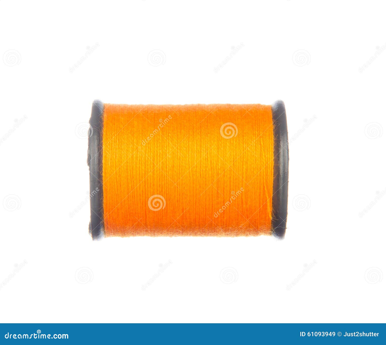 Colourful Orange Thread Isolated on White Stock Image - Image of ...