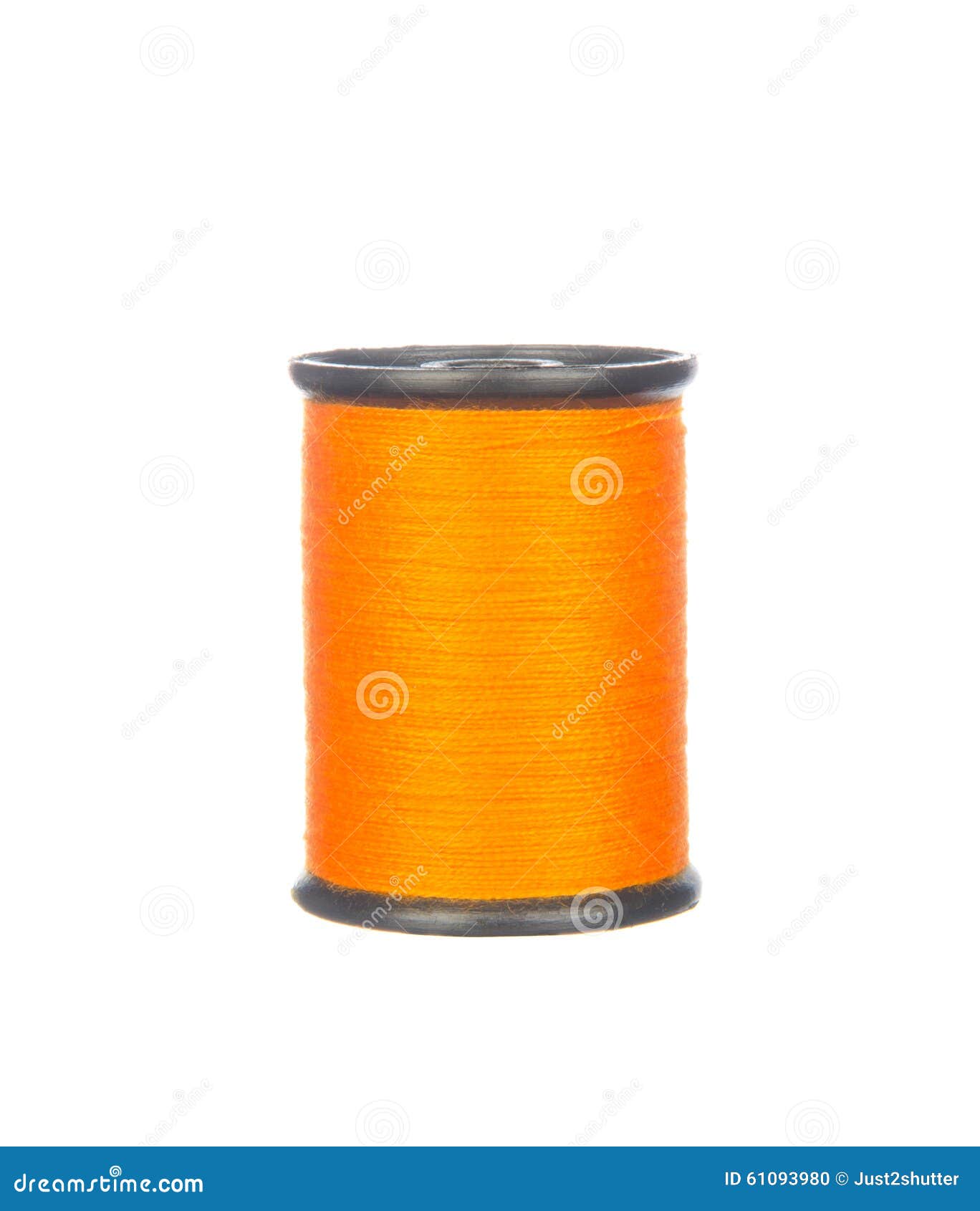Colourful Orange Thread Isolated on White Stock Photo - Image of ...