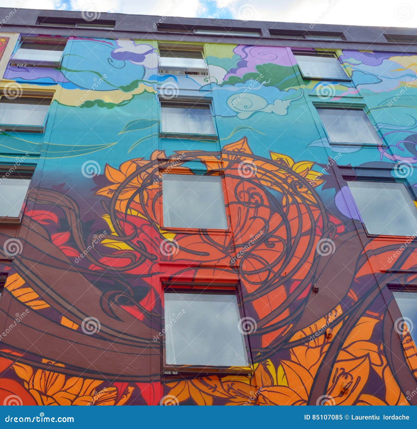 Colourful Ornamental Architecture, Close Up Stock Image - Image of ...