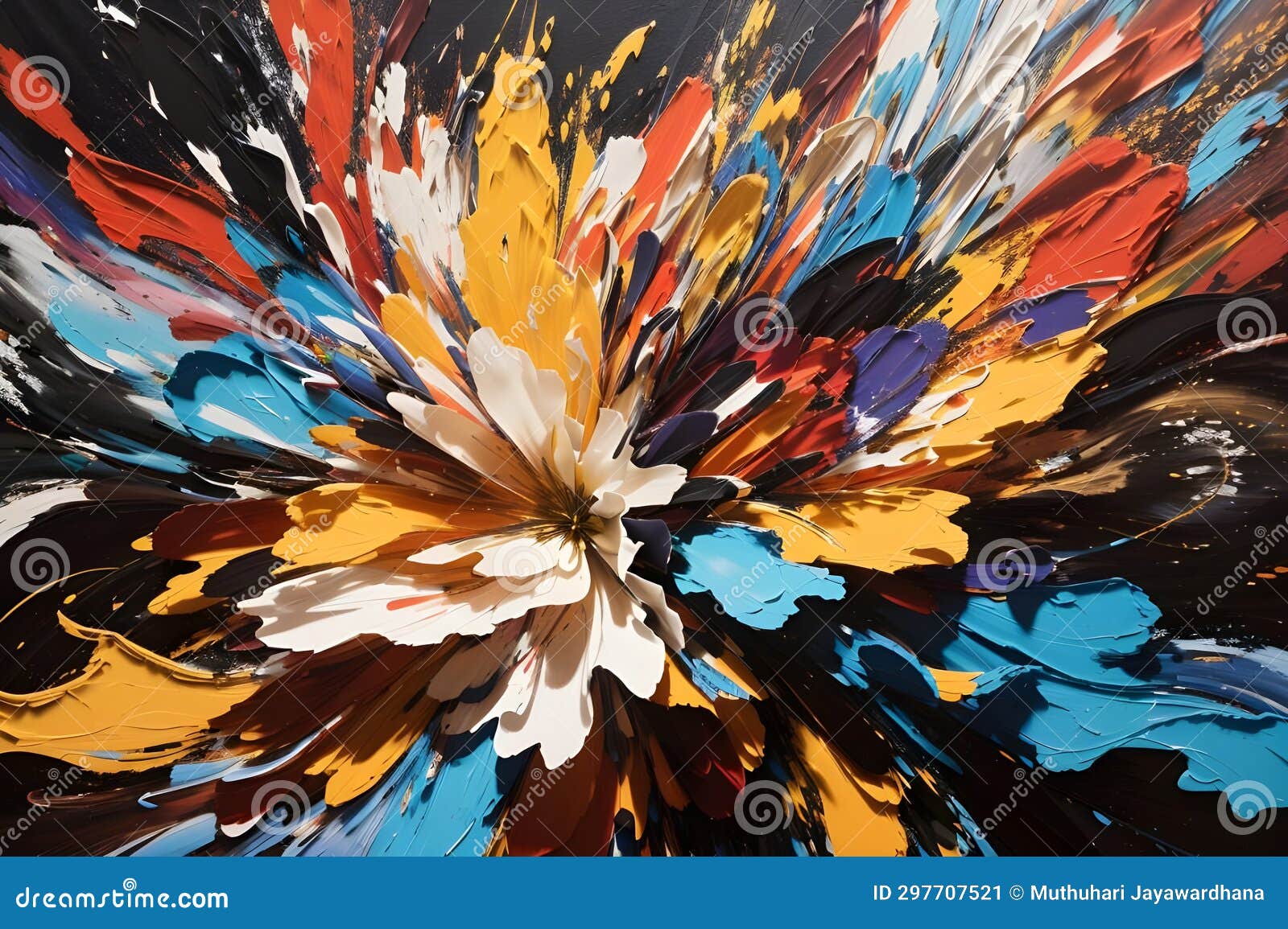 Colourful paint splash stock illustration. Illustration of wallpaper ...
