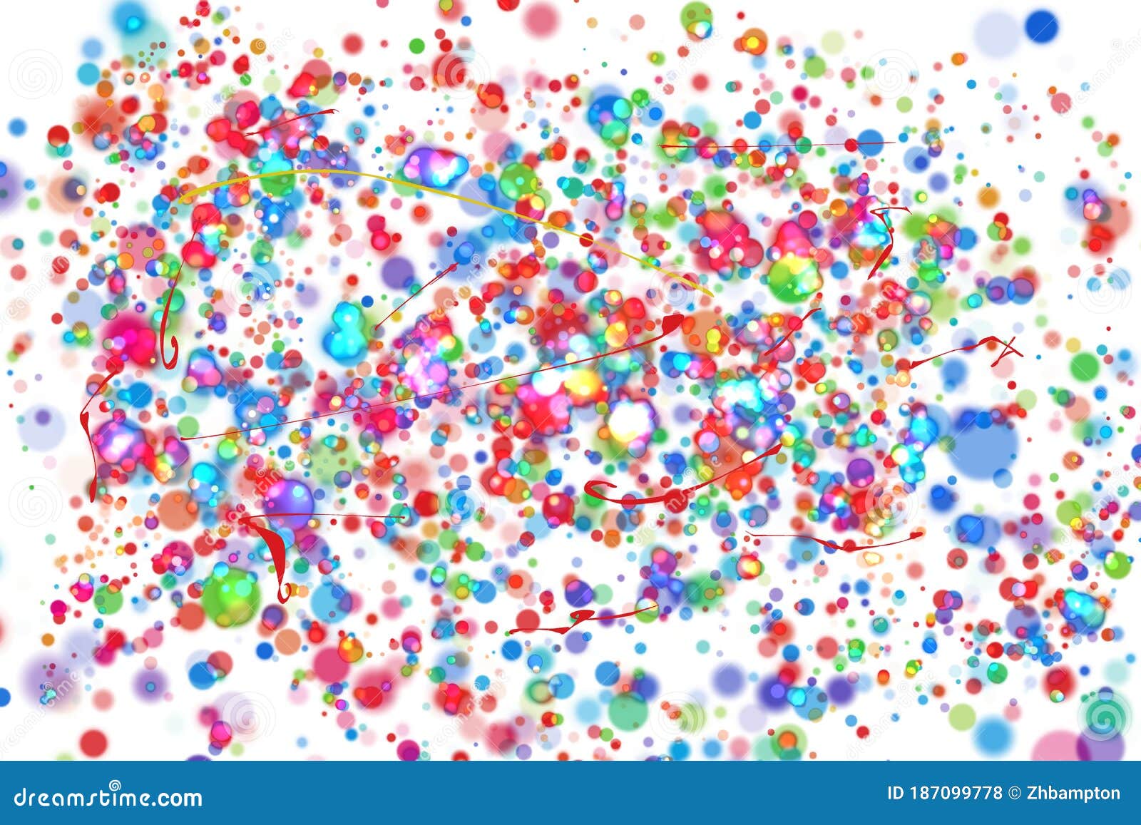 Colourful Paint Splatter Background Stock Illustration - Illustration ...