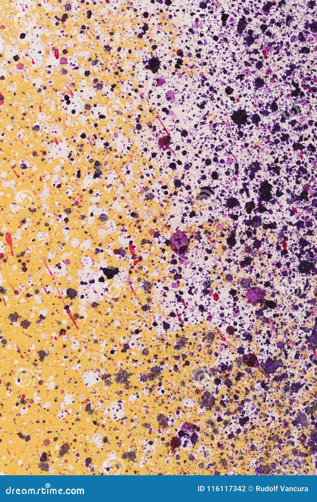 Colourful Paint Splatters stock photo. Image of background - 116117342