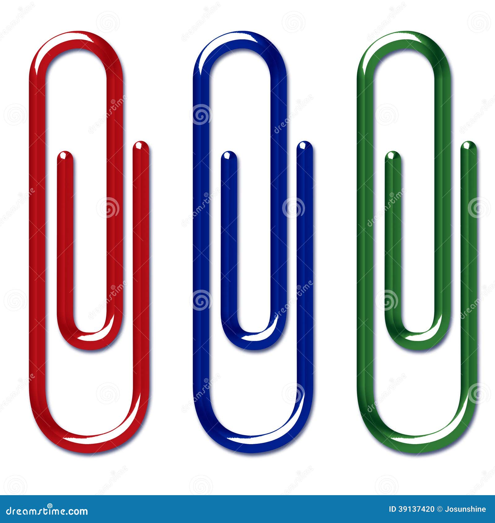 Colourful Paper Clips stock illustration. Illustration of vivid - 39137420