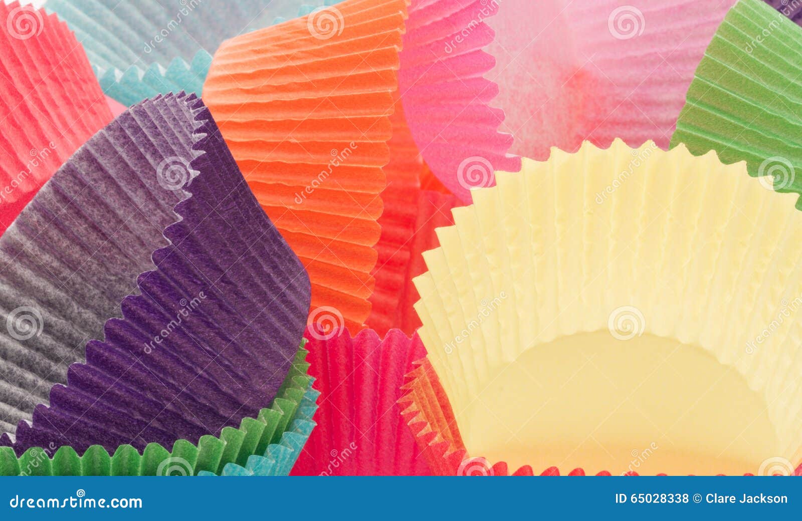 Colourful Paper Cupcake Cases. Stock Photo - Image of cook, colours ...