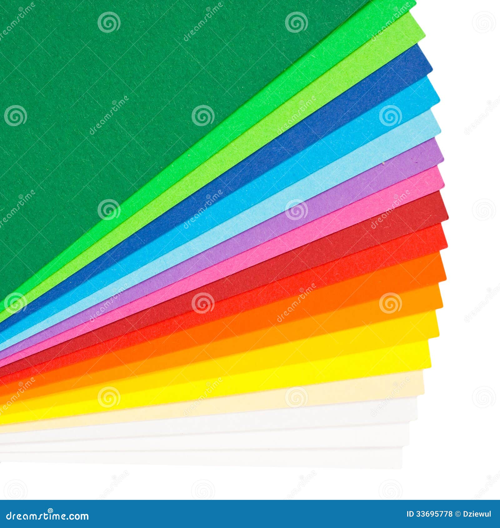 Colourful Paper Isolated on White Stock Photo - Image of design, color ...