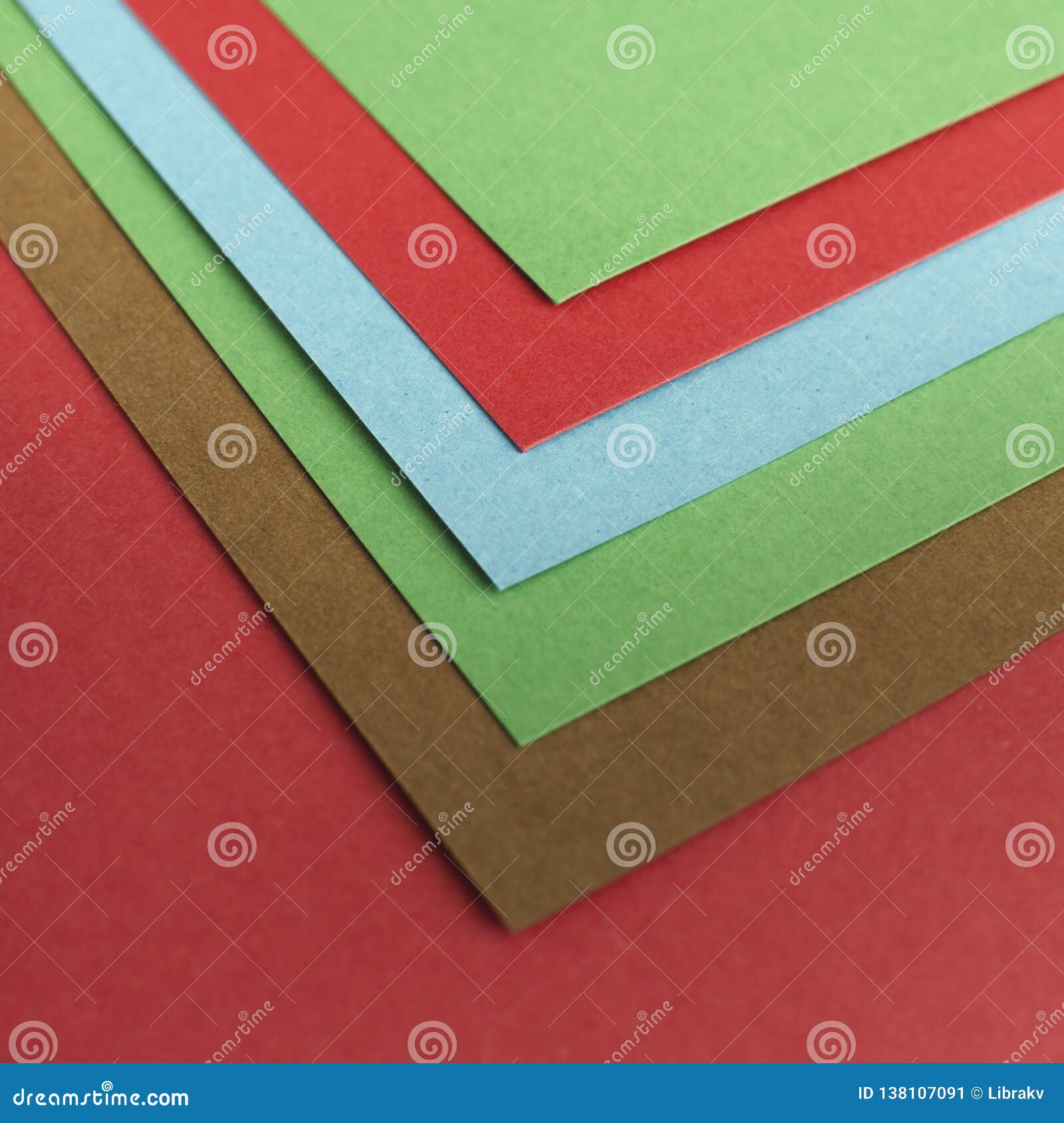 Colourful Papers in Abstract Forms Stock Image - Image of color ...