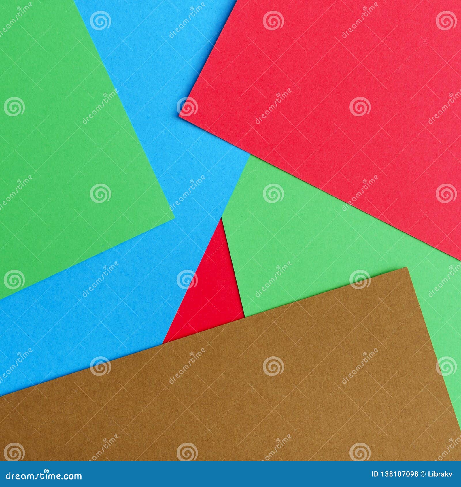 Colourful Papers in Abstract Forms Stock Photo - Image of multicolored ...