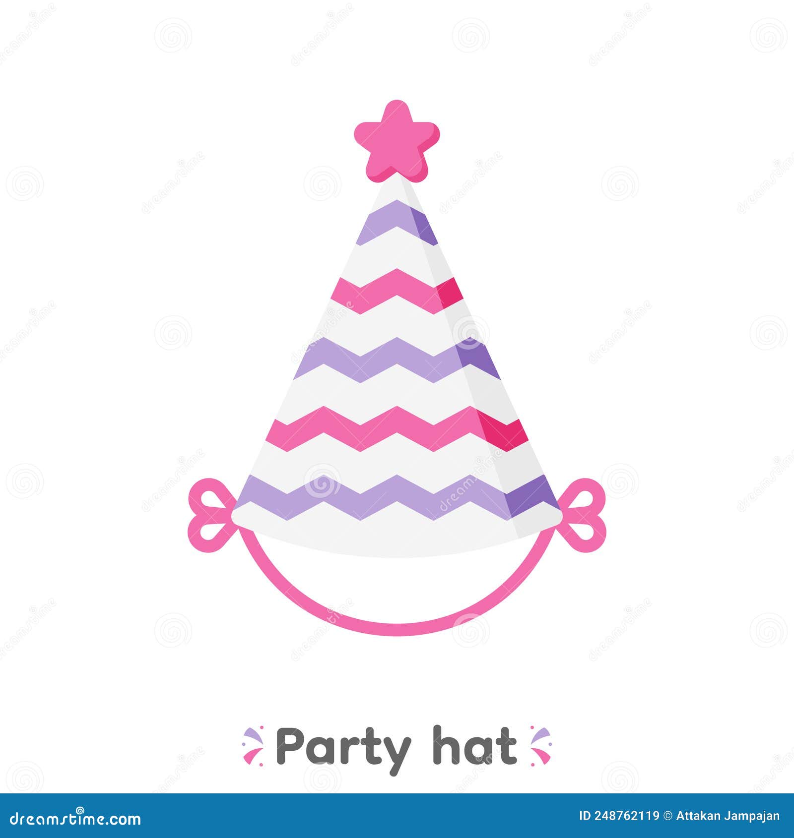 Colourful Party Hats, Vector, Illustration. Stock Vector - Illustration ...