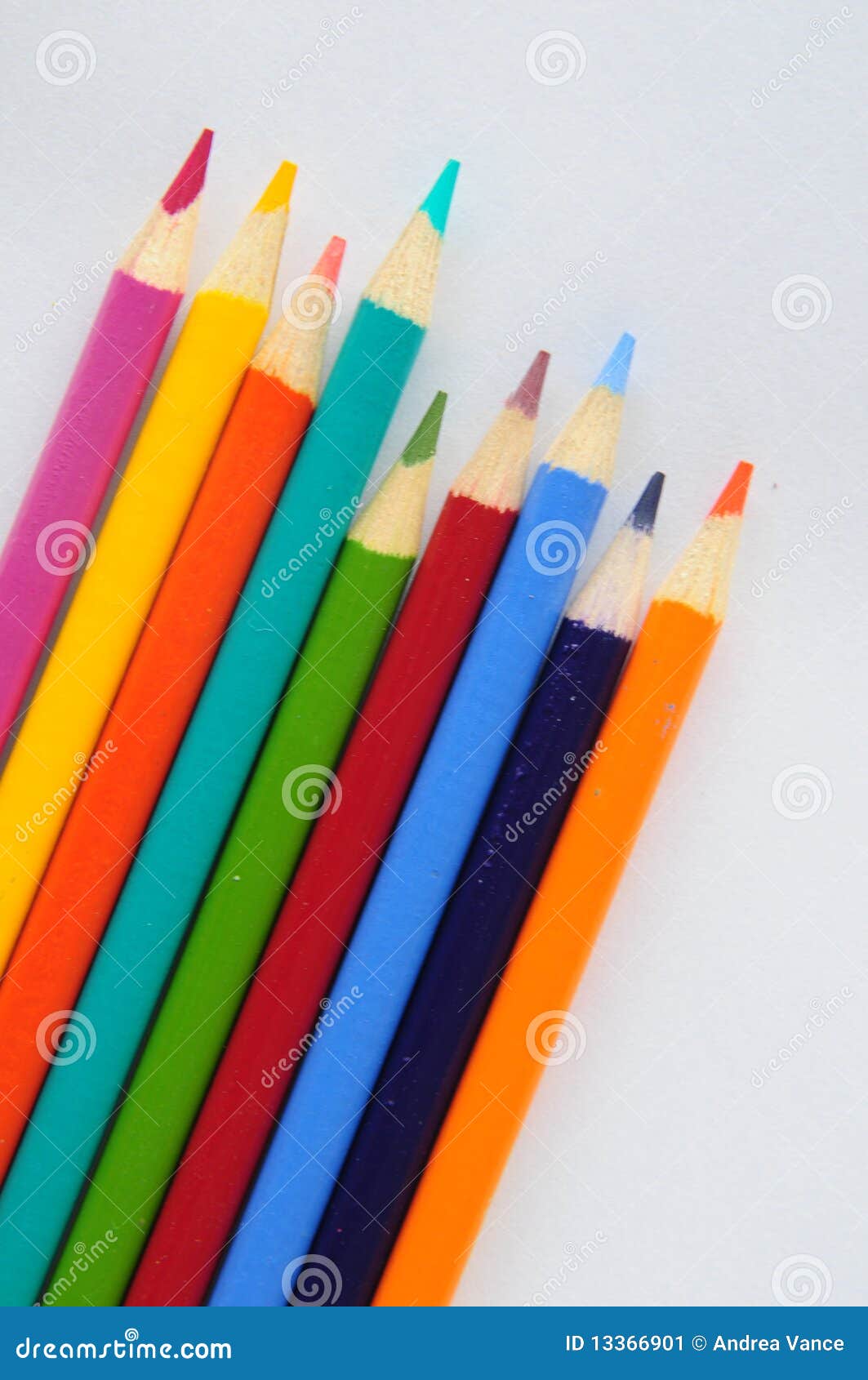 Colourful pencils stock image. Image of turquoise, colour - 13366901