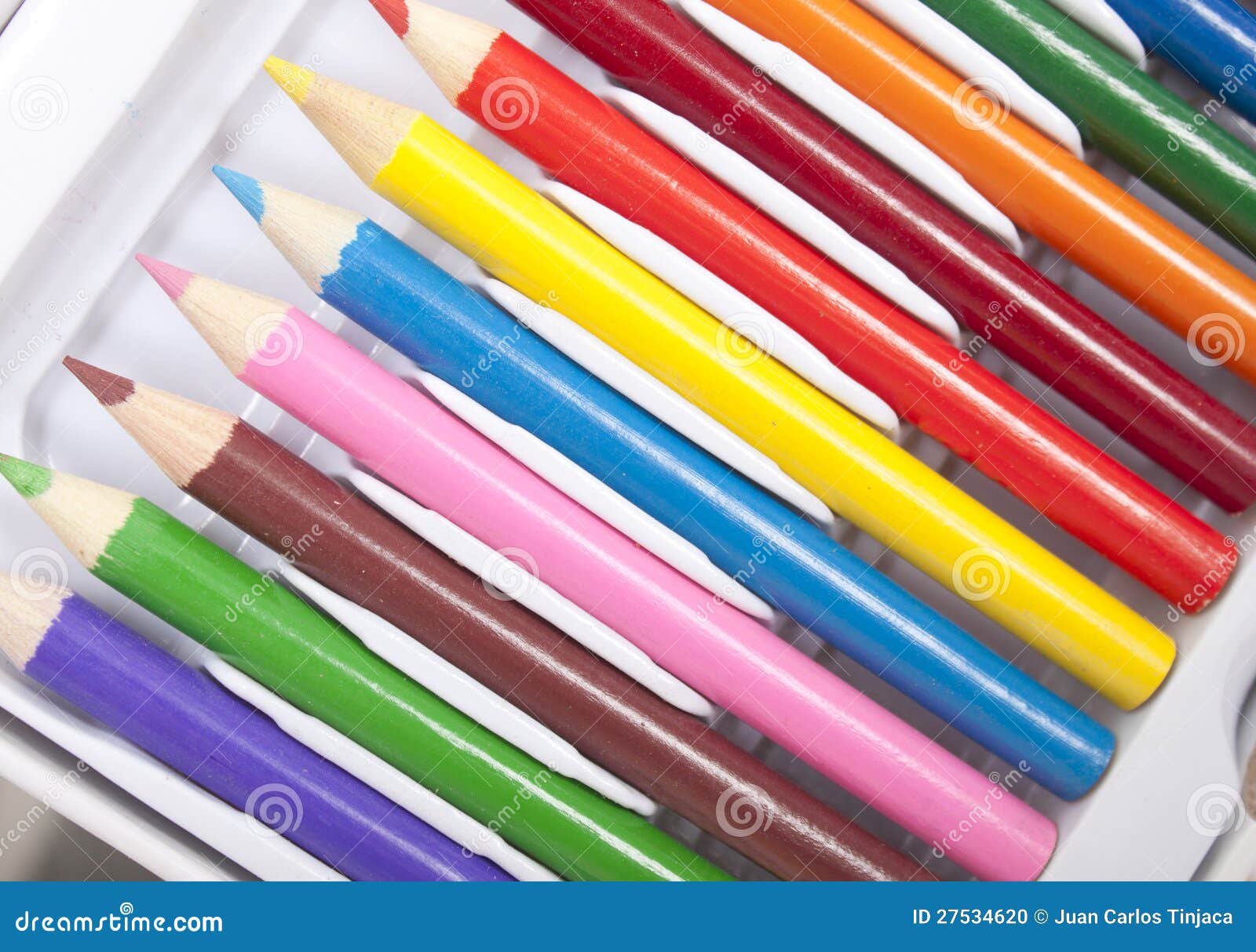 Colourful pencils stock photo. Image of bright, close - 27534620