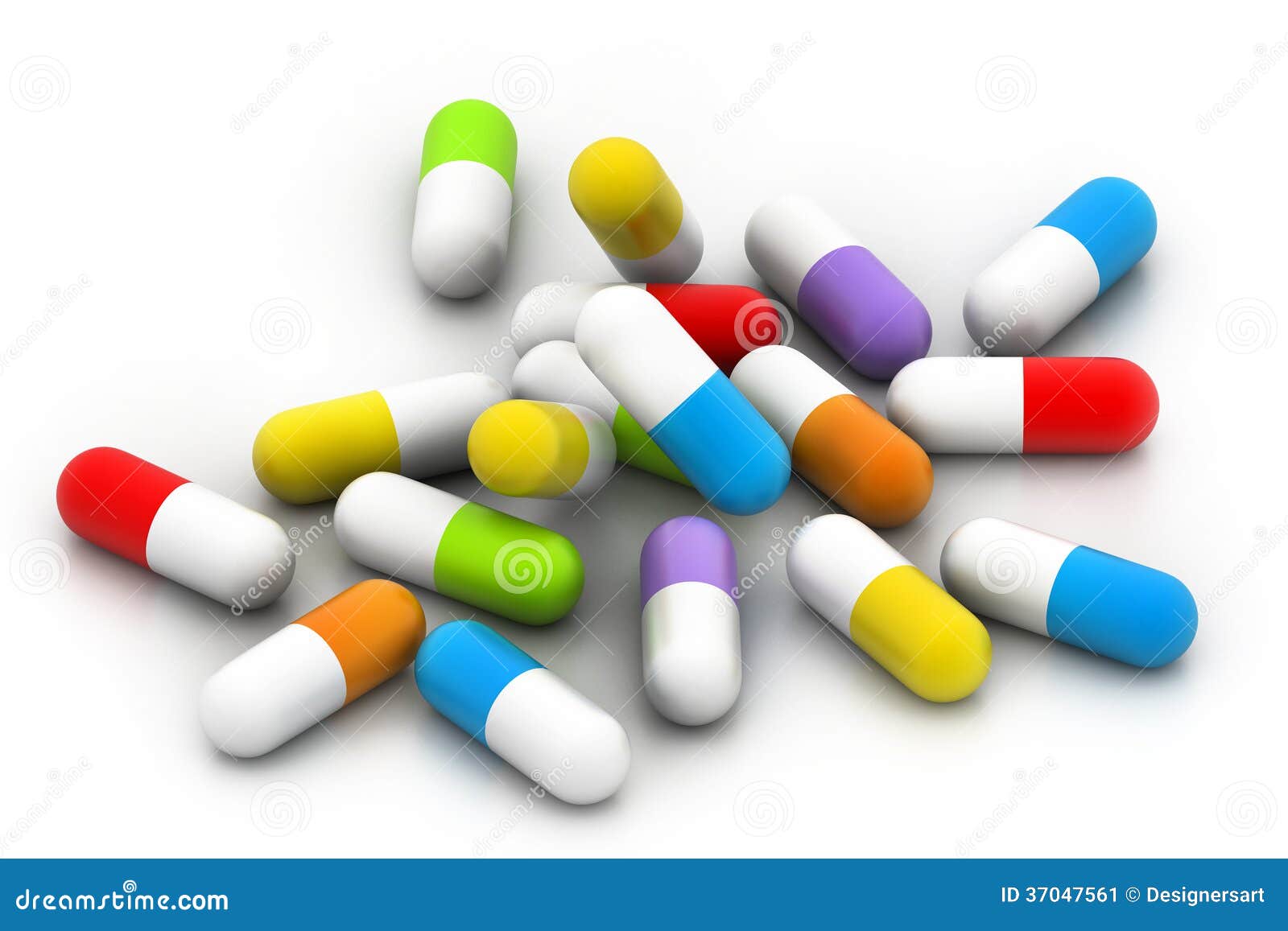 Colourful pills stock illustration. Illustration of care - 37047561