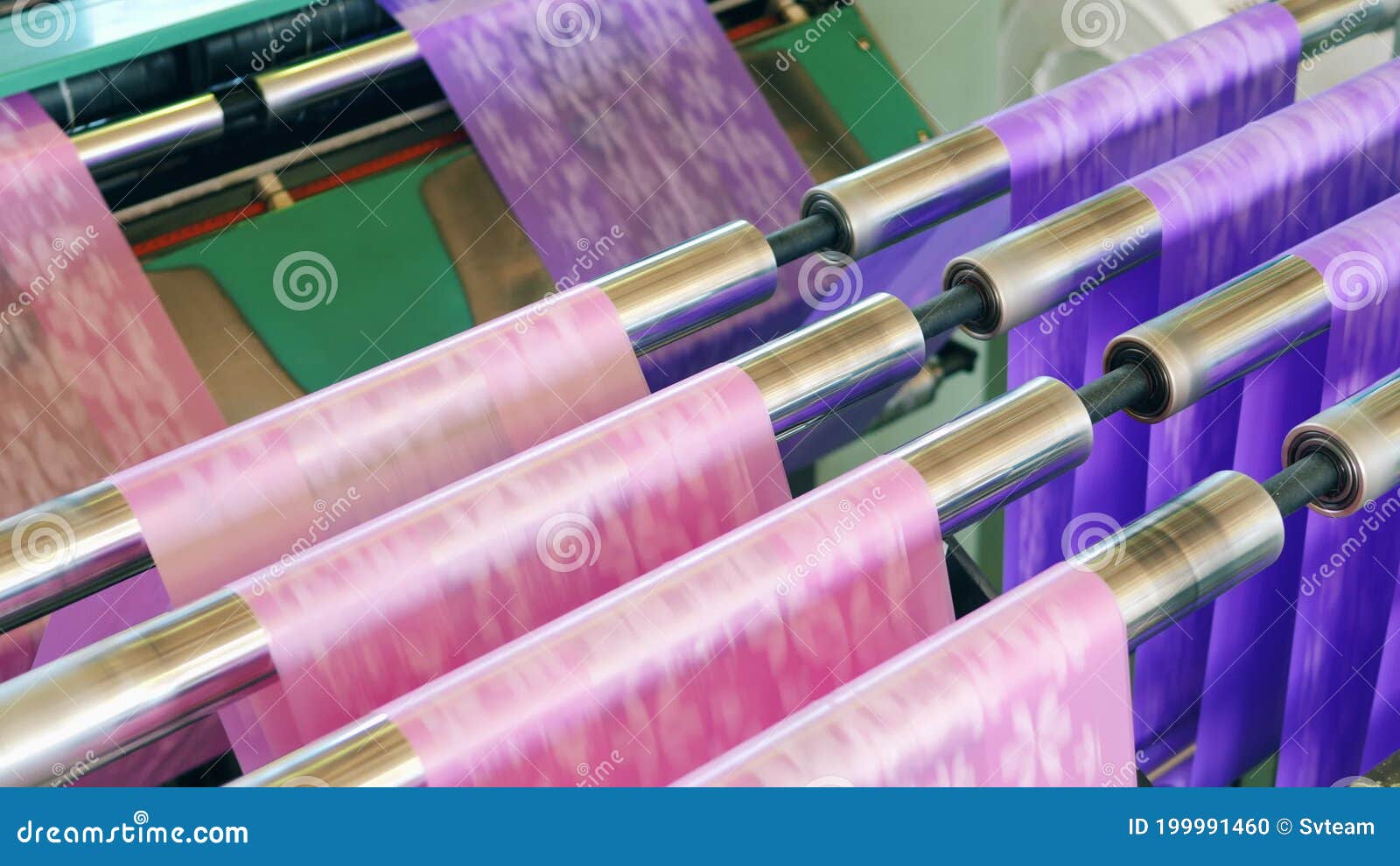 Colourful Plastic Bag Manufacturing Process Stock Footage - Video of ...