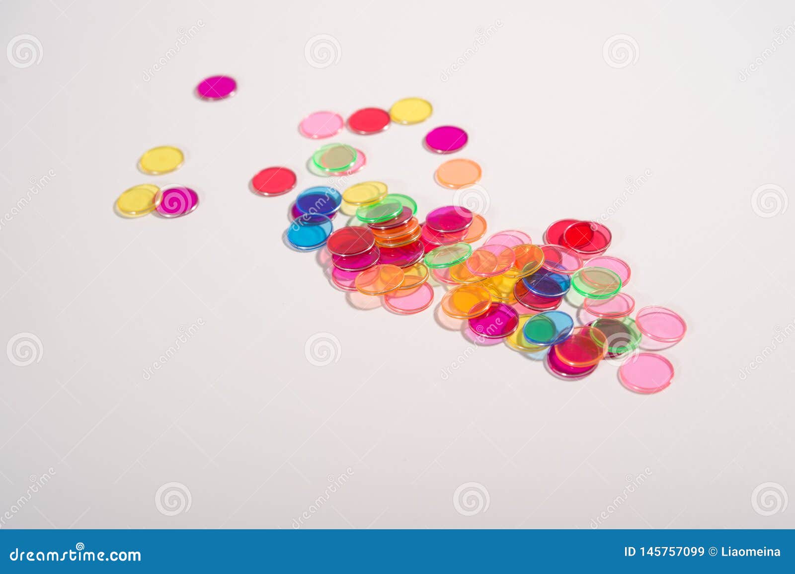Colourful plastic circles stock image. Image of shutterstock - 145757099