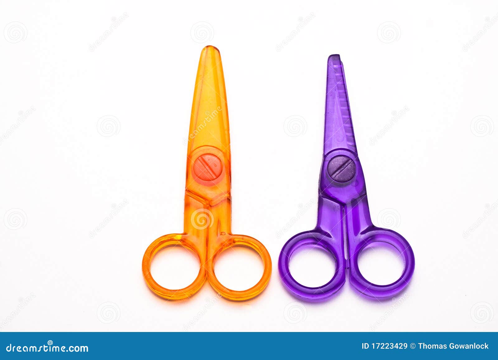 Colourful Plastic Scissors stock image. Image of toys - 17223429