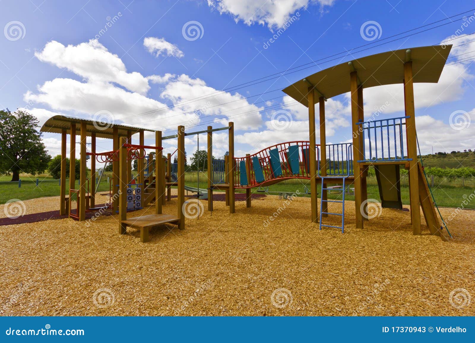 Colourful Playground Equipment Stock Image - Image of vibrant, park ...