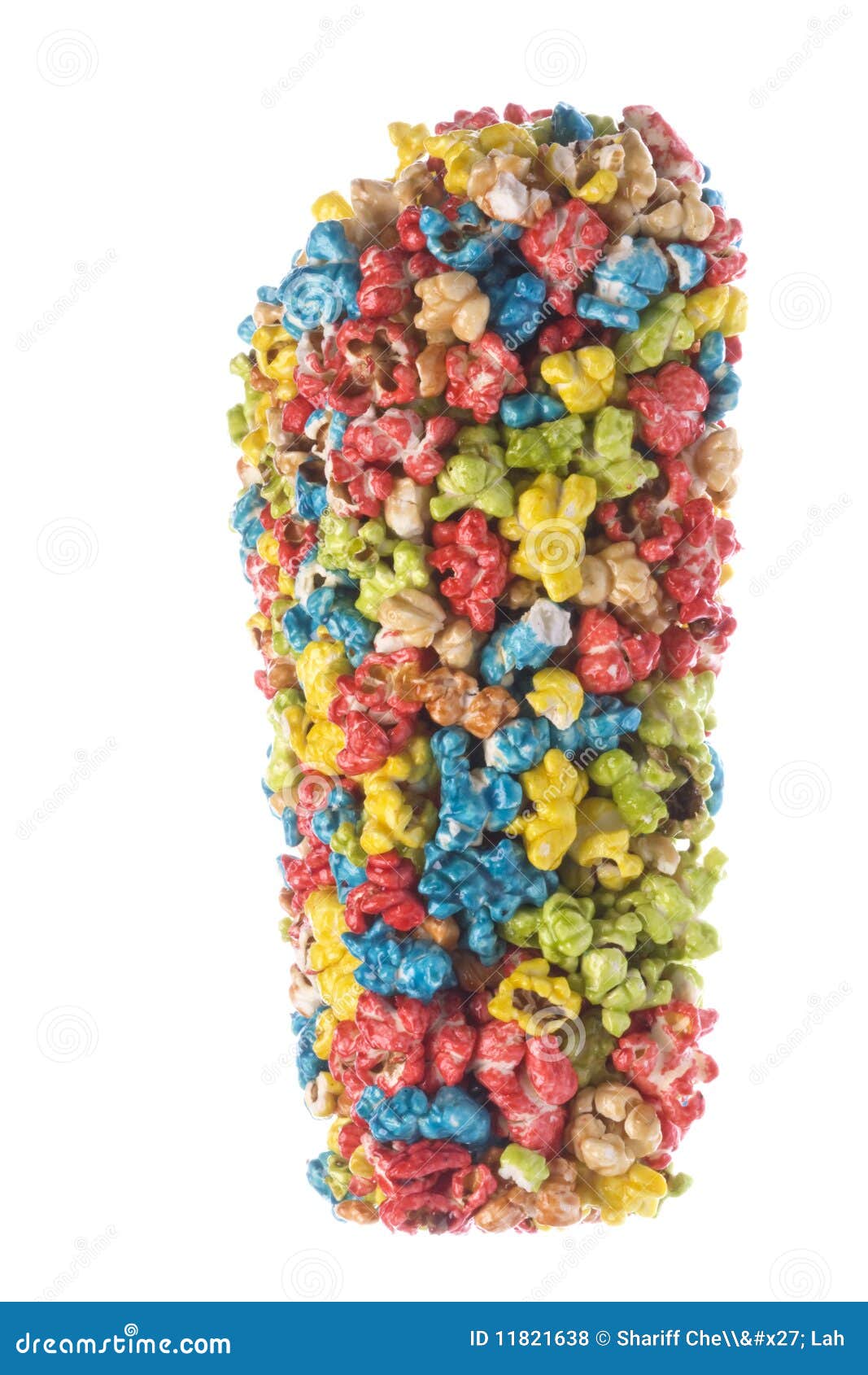 Colourful Popcorn Isolated stock photo. Image of entertainment - 11821638
