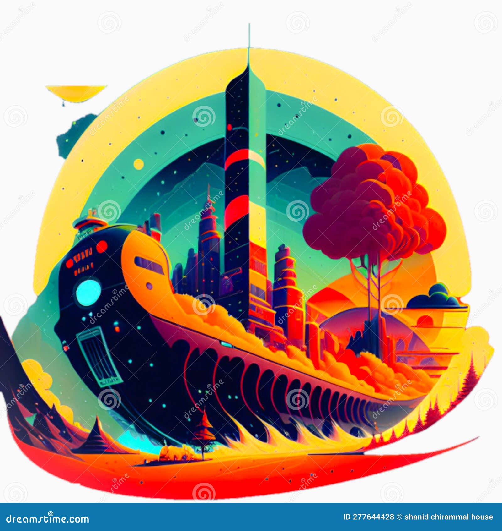 Colourful Poster Art Stock Photography | CartoonDealer.com #277644428