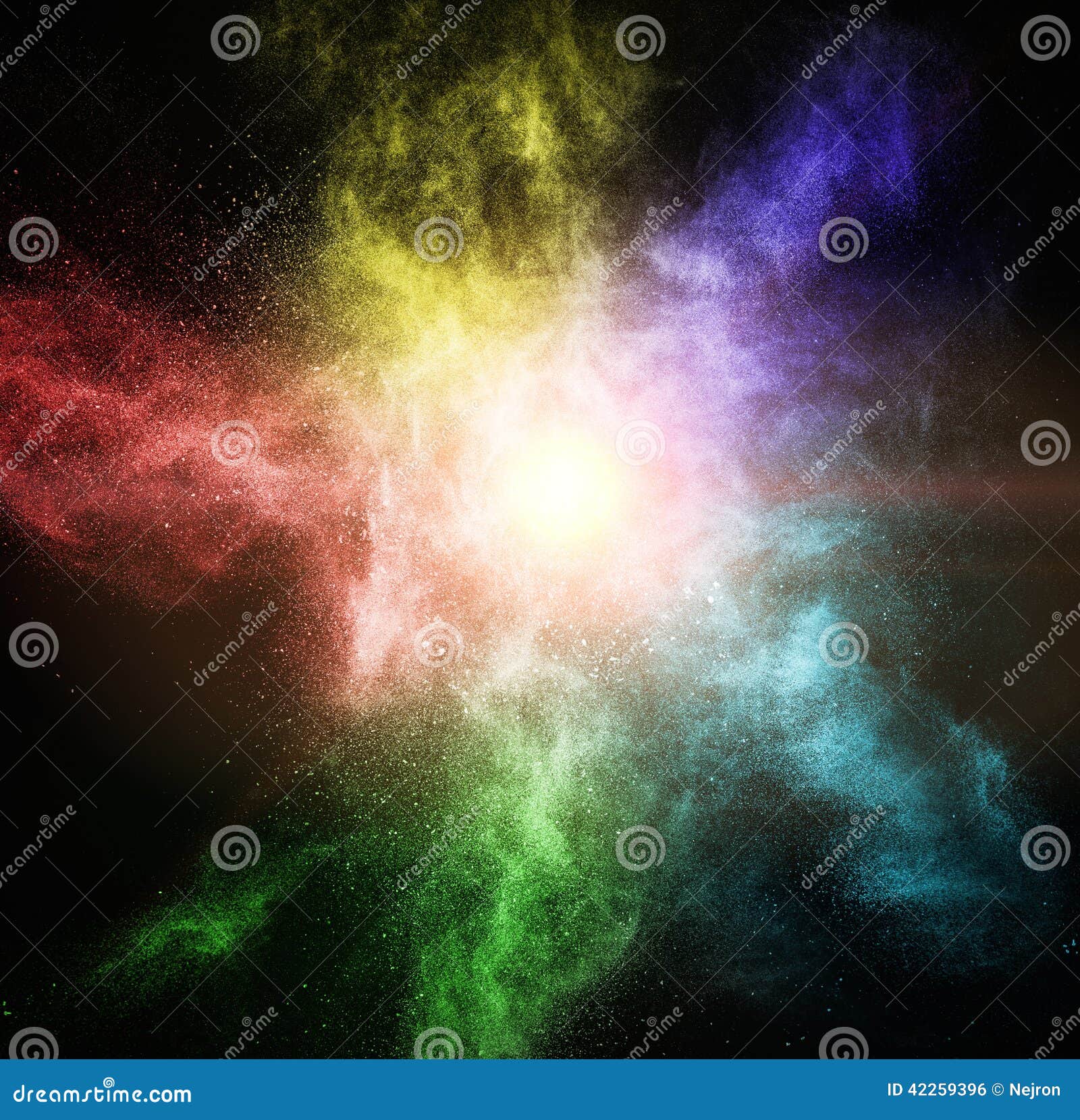 Colourful powder exploding stock photo. Image of black - 42259396