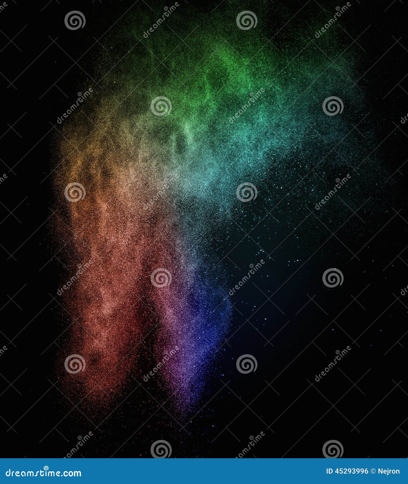 Colourful powder exploding stock photo. Image of chemical - 45293996