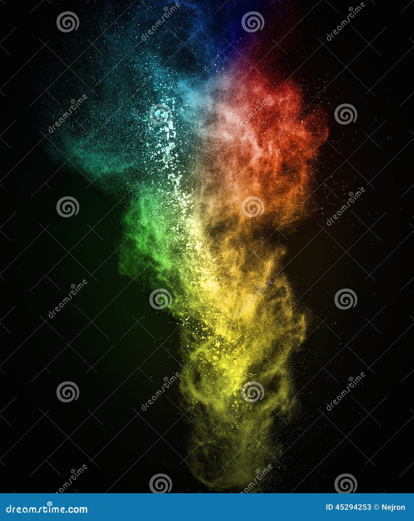 Colourful powder exploding stock image. Image of blow - 45294253
