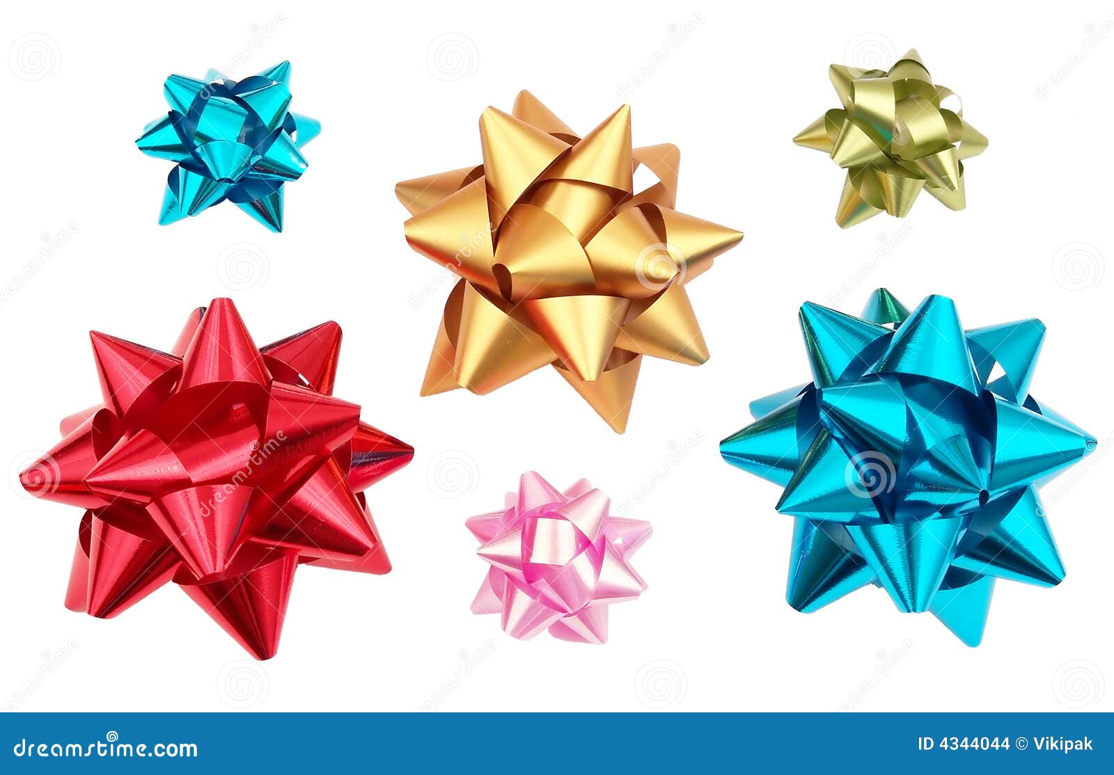 Colourful Present Bows stock photo. Image of family, design - 4344044