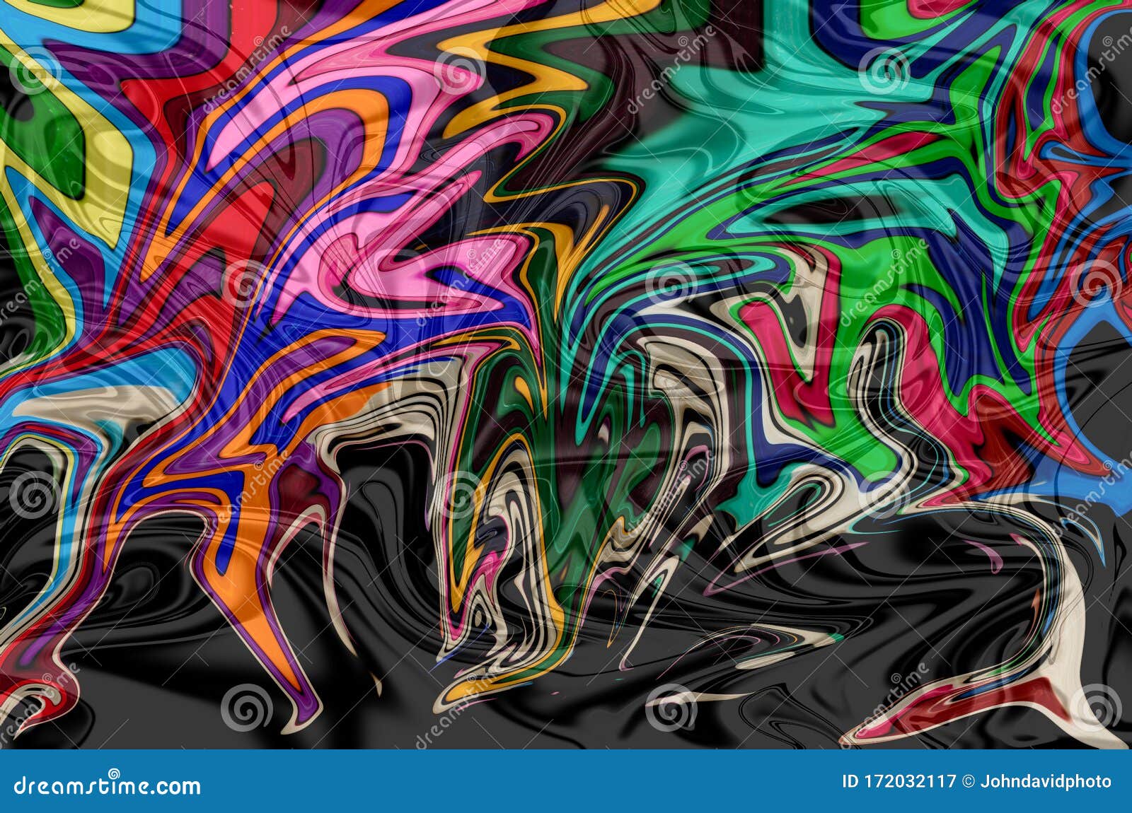 Colourful Psychedelic Background Stock Image - Image of background ...