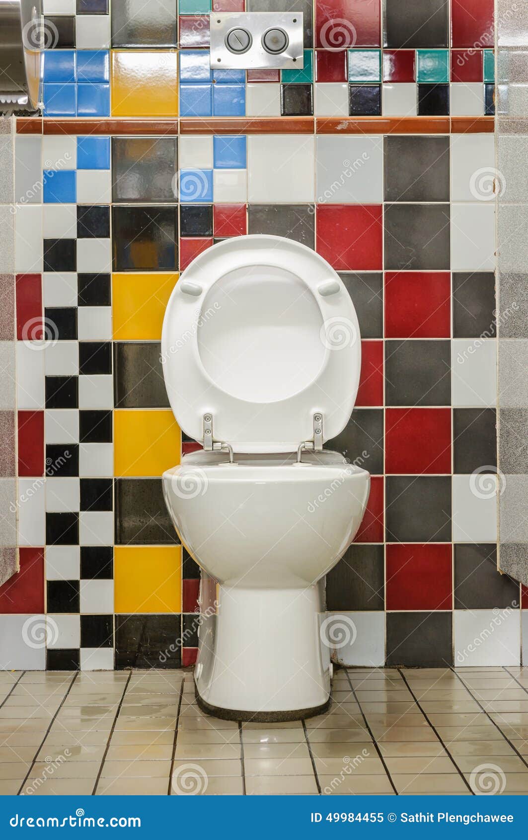 The Colourful Public Toilets Stock Image - Image of toilets, colorful ...