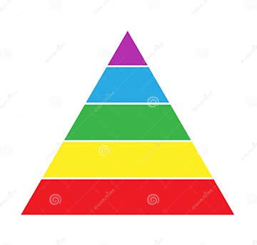 Colourful Pyramid Chart, Editable Vector Illustration Stock Vector ...