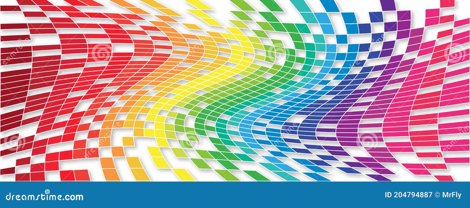 Colourful Rainbow Made from Pixels, Vector Illustration Stock Vector ...