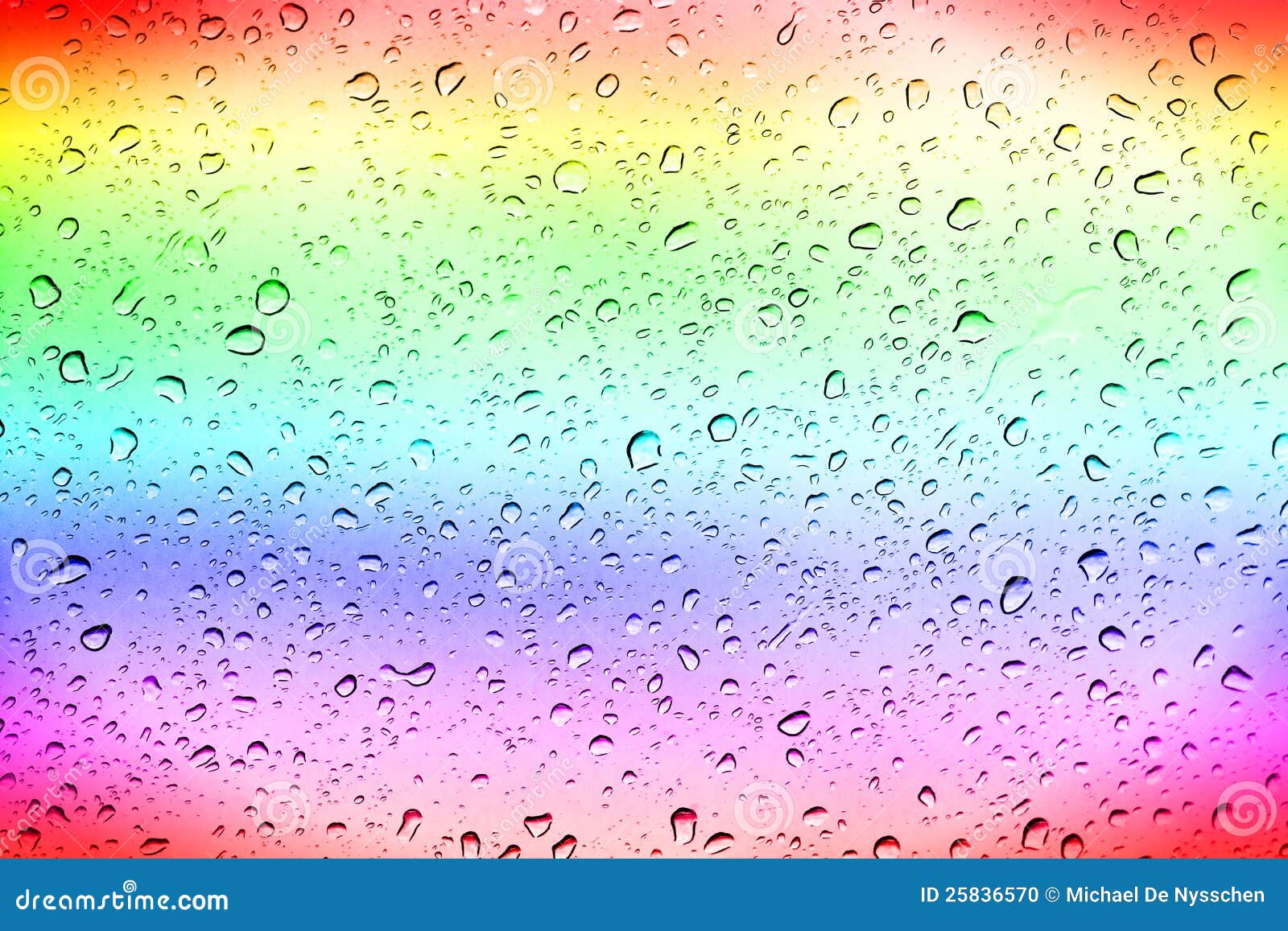 Colourful Rainbow Waterdrops Stock Photo - Image of colours, yellow ...