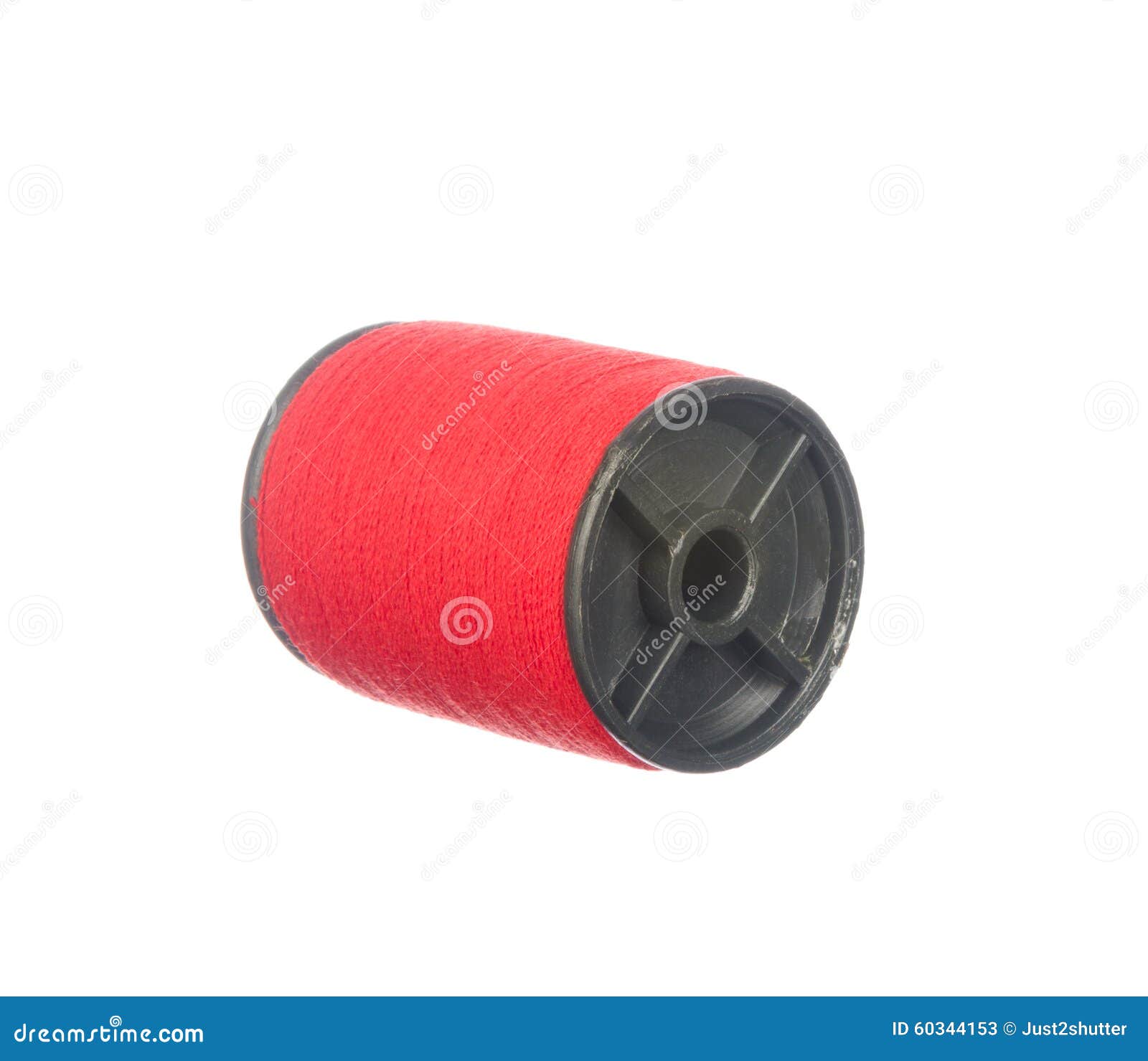 Colourful Red Thread Isolated on White Stock Image - Image of hobby ...