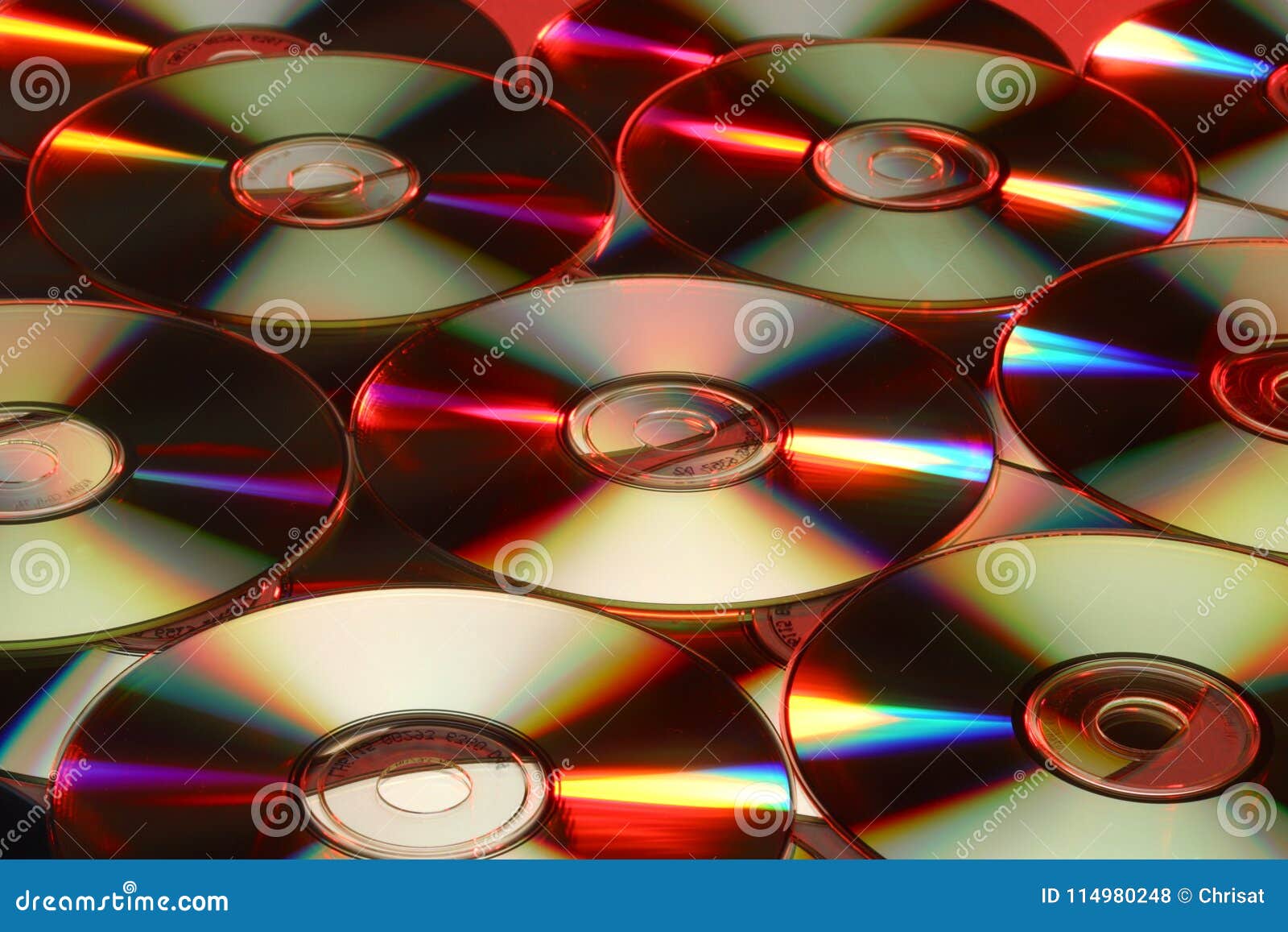 Compact Discs stock photo. Image of backup, multicoloured - 114980248