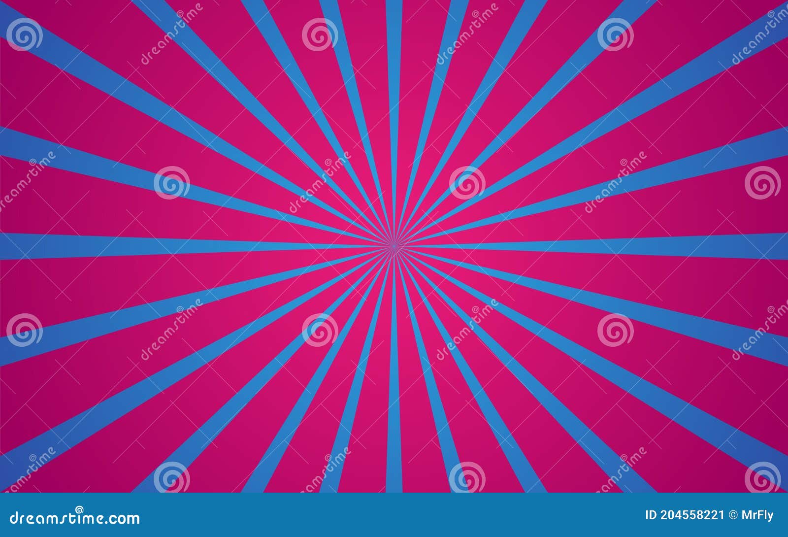 Colourful Retro Background with Light Rays, Vector Illustration Stock ...