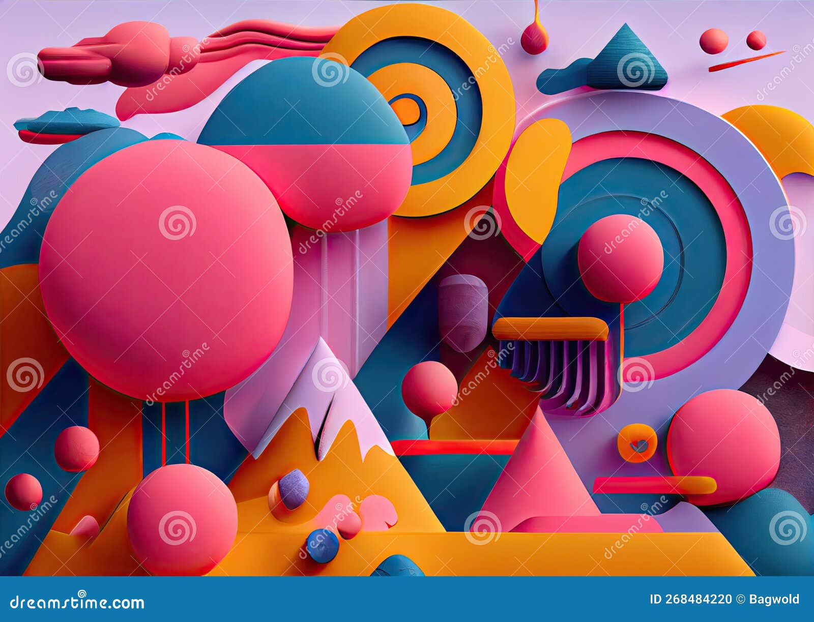 Colourful Retro Trendy Background Pattern Generative AI Illustration ... Colourful Retro Trendy Background Pattern Generative AI Illustration ...
