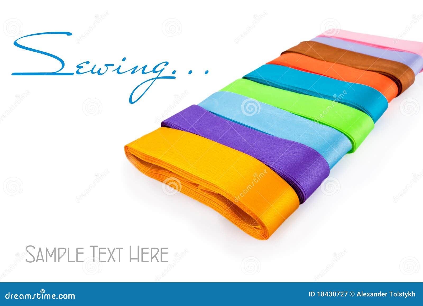 Colourful ribbons stock image. Image of presen, gift - 18430727