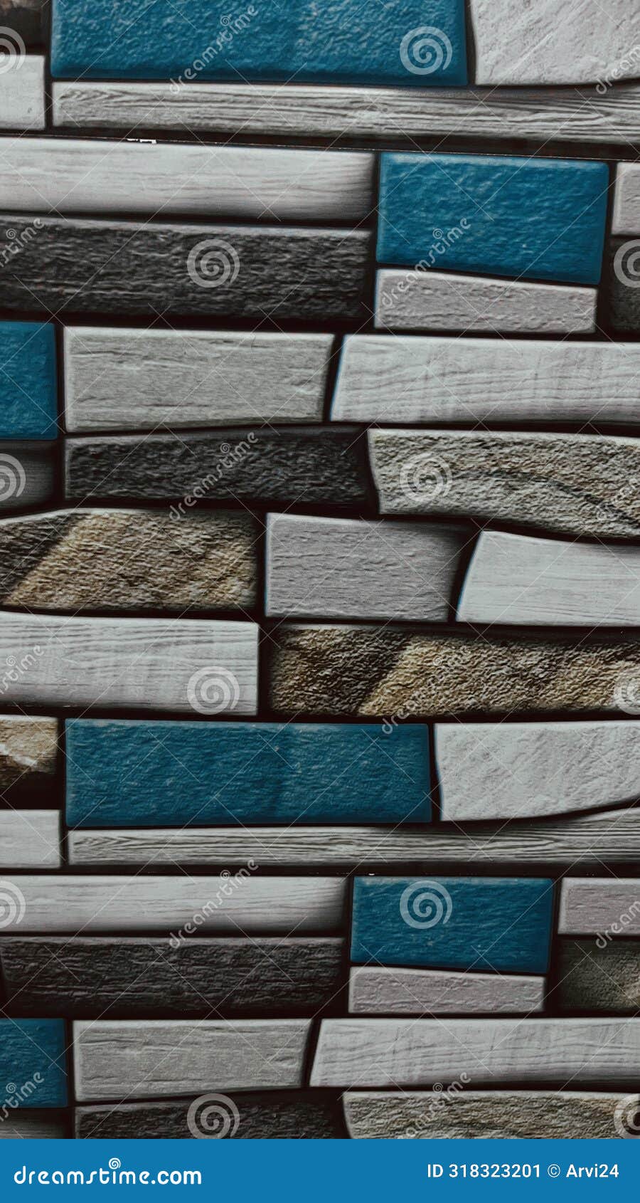 Colourful Rock Tiles for Wall Stock Image - Image of rocks, digitally ...