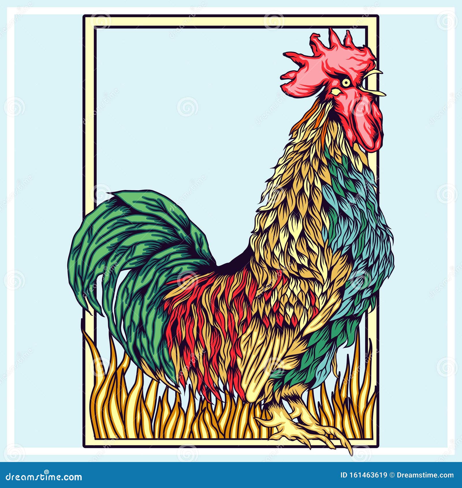 Colourful Rooster Stock Illustrations – 522 Colourful Rooster Stock ...