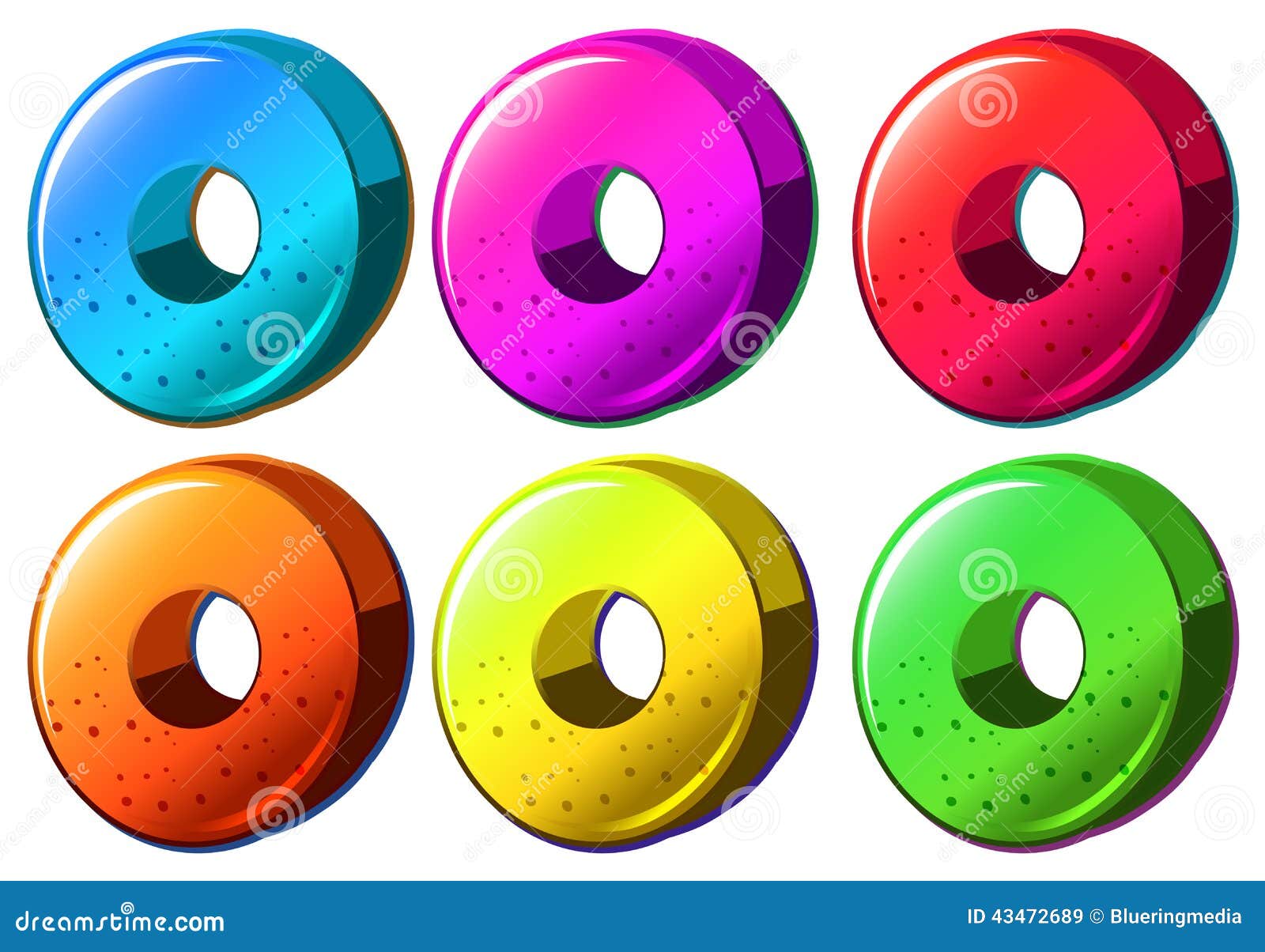 Colourful round object stock vector. Illustration of middle - 43472689