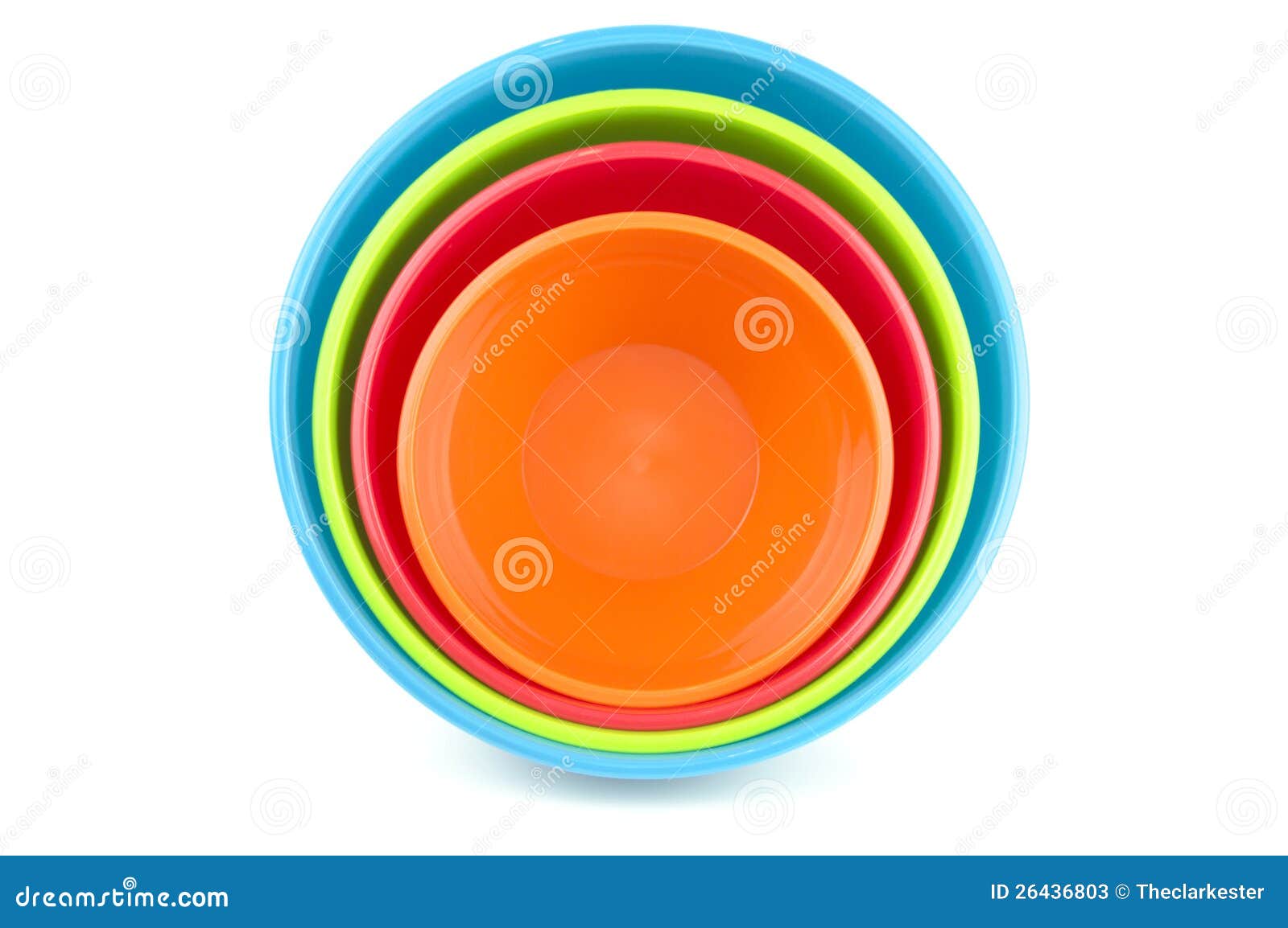Colourful Round Plastic Containers Stock Image - Image of background ...