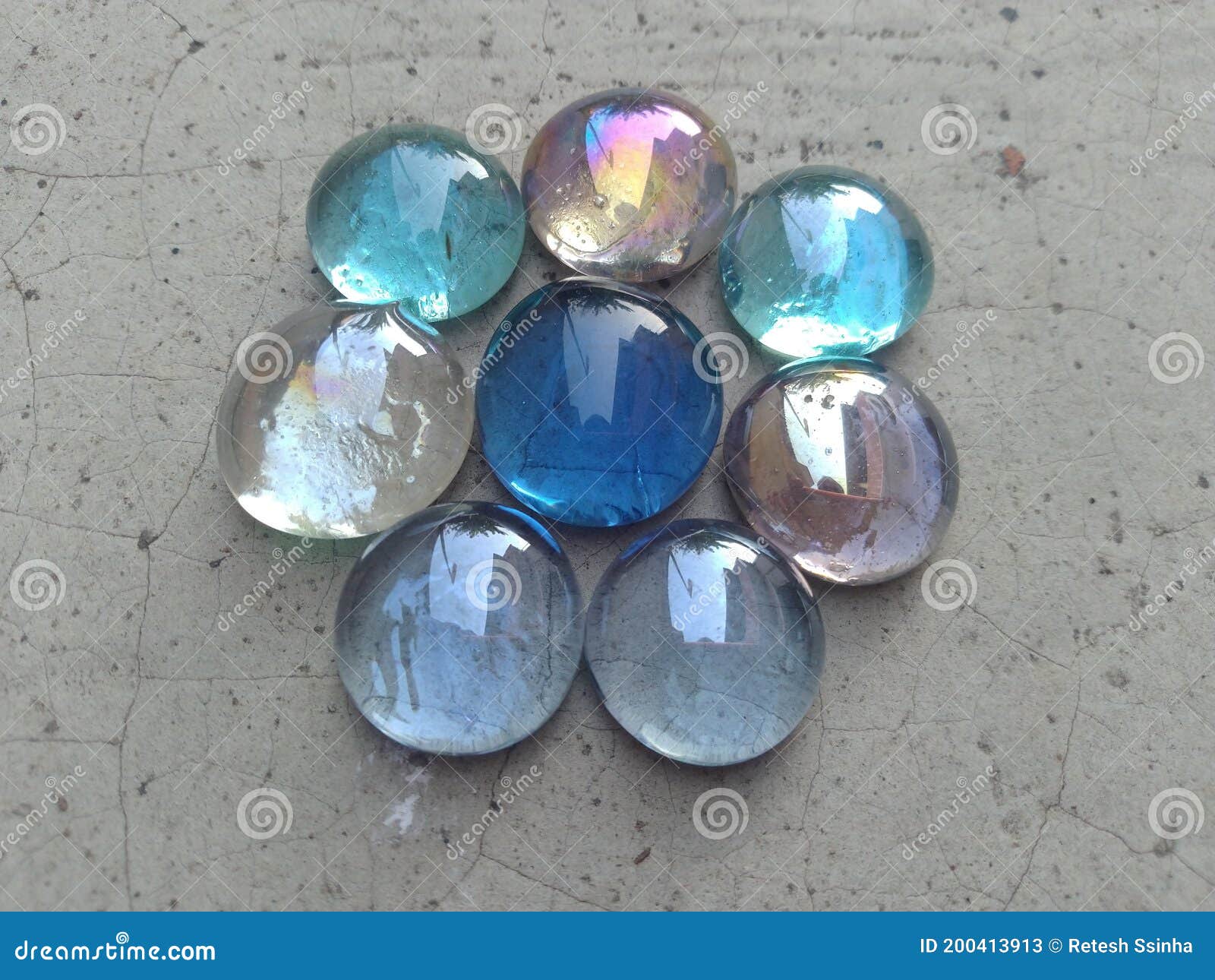 Colourful Round Transparent Crystal Stock Image - Image of chain ...