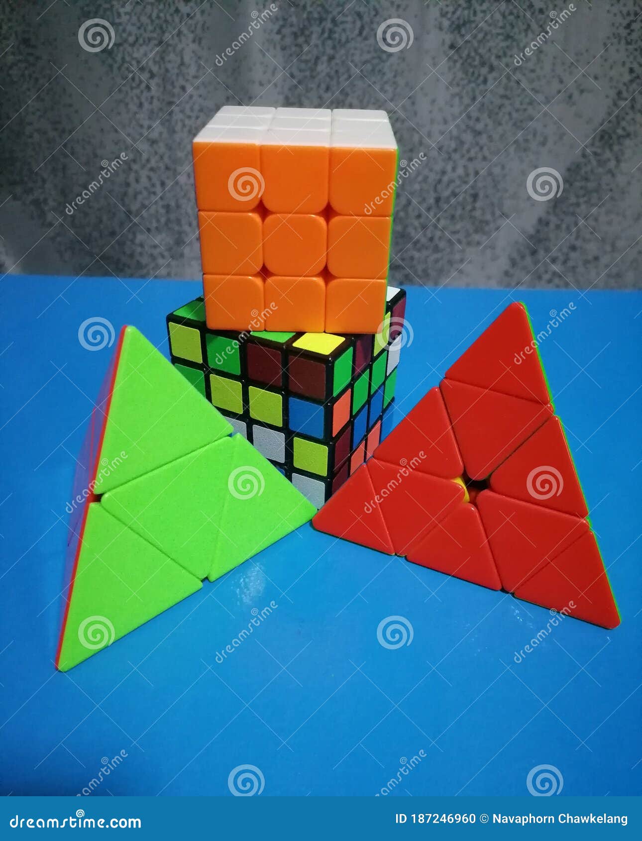 Triangle Rubik`s Cube In A Shape Of A Pyramid Editorial Photo ...