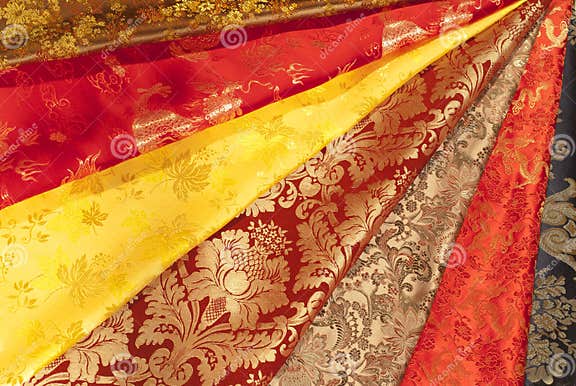 Colourful samples of silk stock image. Image of series - 21150433