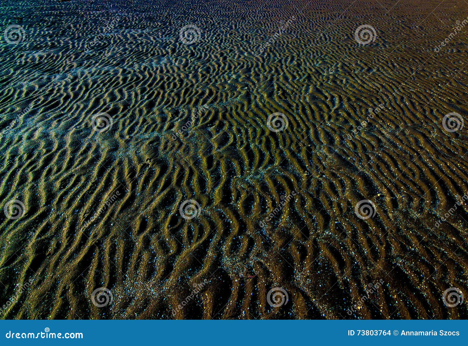 Colourful sand patterns stock photo. Image of closeup - 73803764