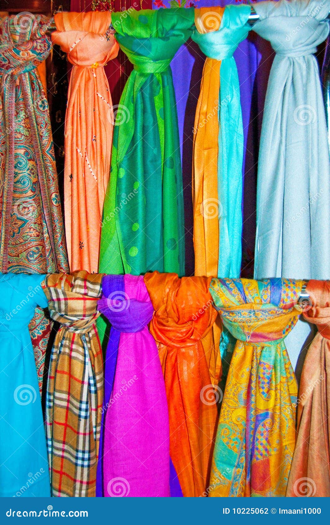 Colourful Scarves 2 stock photo. Image of colours, accessories - 10225062